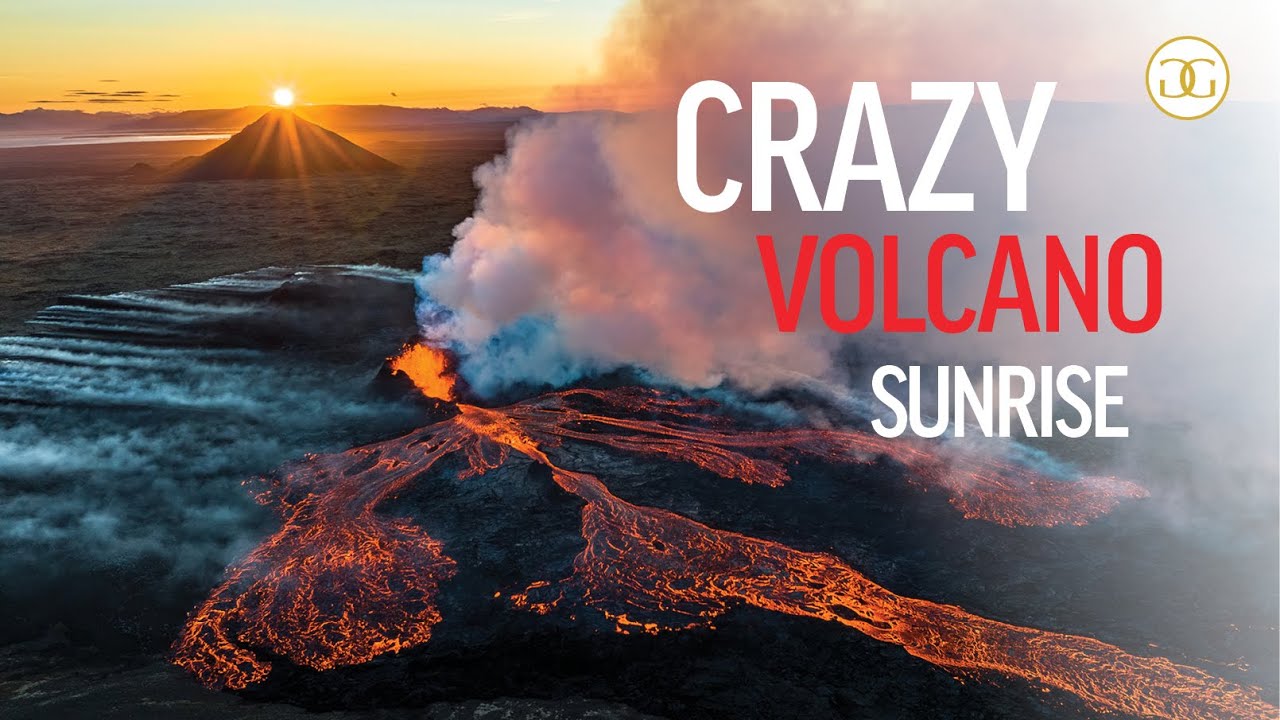Amazing footage of the volcanic eruption - Photographing Iceland